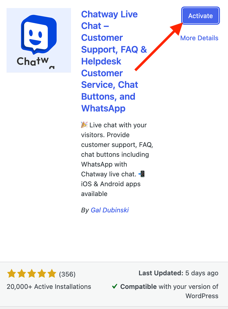 How to install Chatway on WordPress - Chatway Live Chat