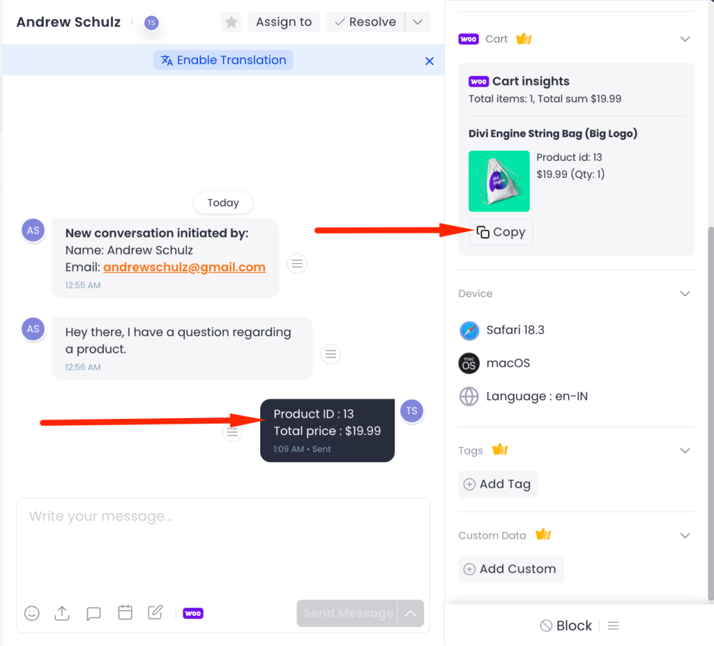 How to check WooCommerce visitors' data directly from Chatway - Chatway ...