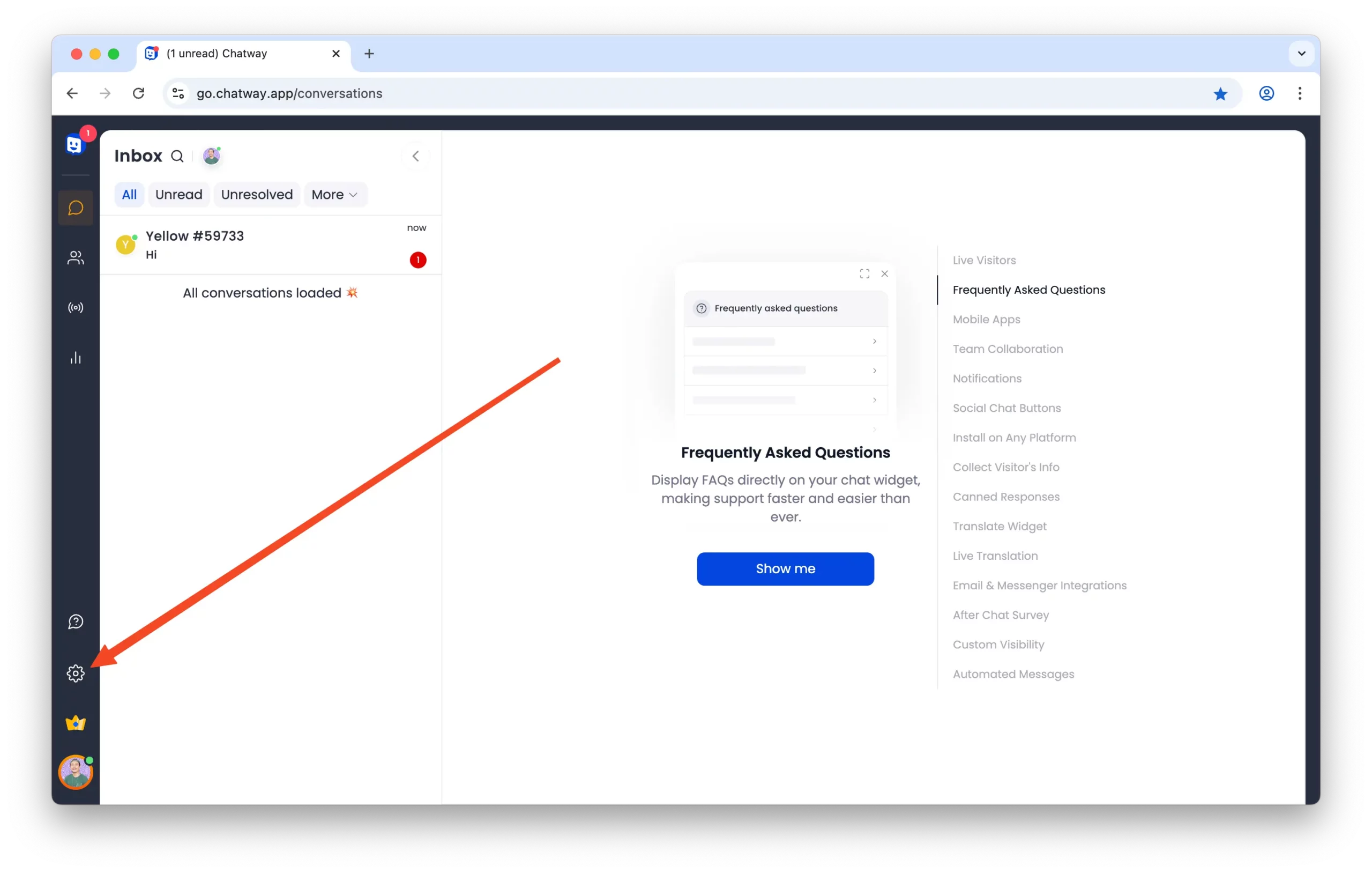 Come personalizzare le email in uscita inviate ai visitatori - Chatway ...
